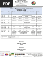Class Program Matatag Grade 1 | PDF