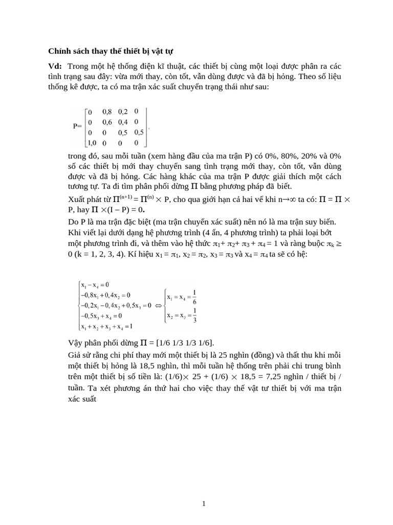 NG D NG C A Mô Hình Markov p2 | PDF