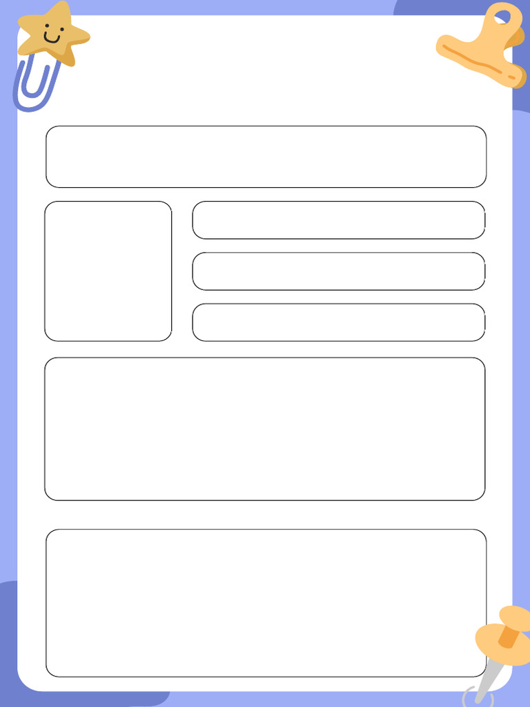 Biodata Perkenalan Siswa Baru Dokumen A4 Biru Dan Kuning Sederhana | PDF