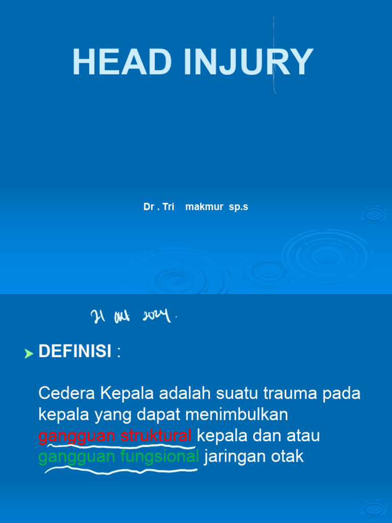 Trauma Capitis 1 | PDF