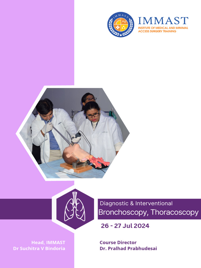 Hands-On Bronchoscopy & Thoracoscopy Course | PDF | Medicine | Health Care