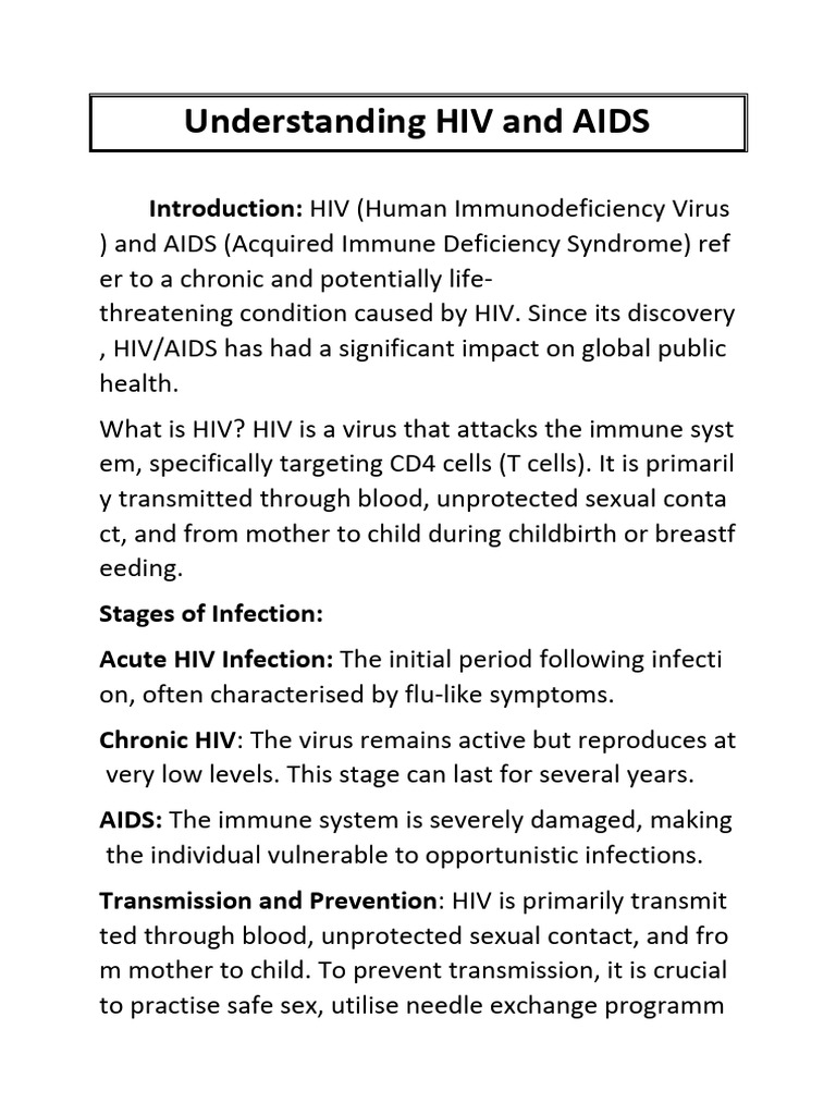 Understanding SIDA | PDF
