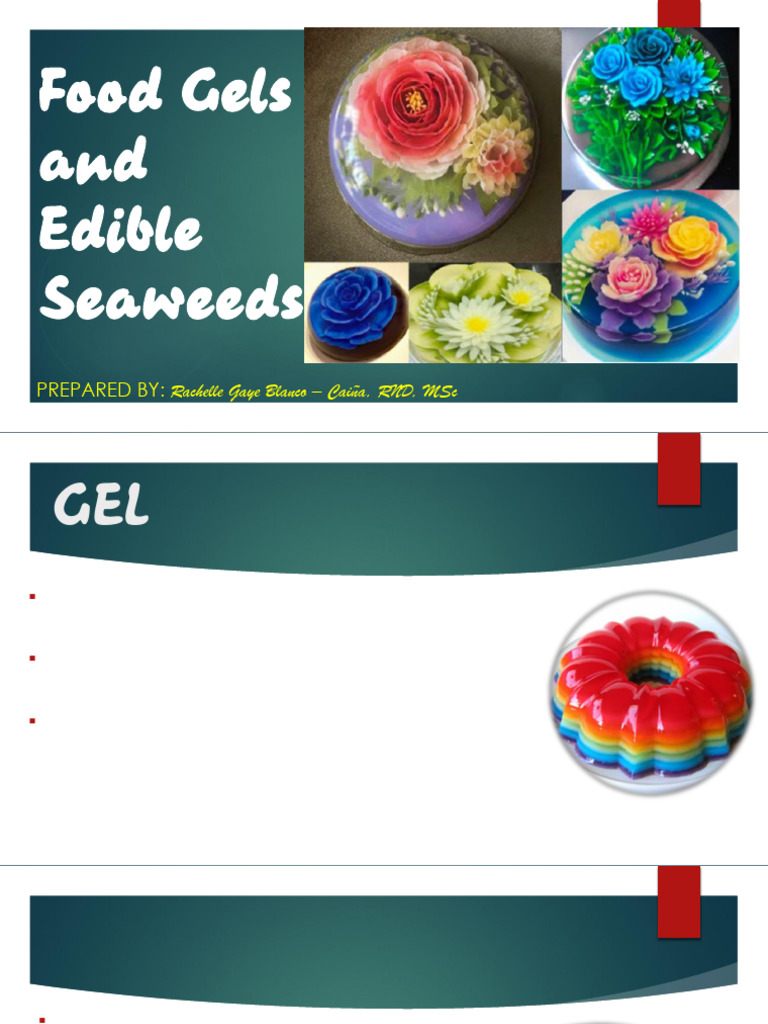 Food Gel | PDF | Agar | Fruit Preserves