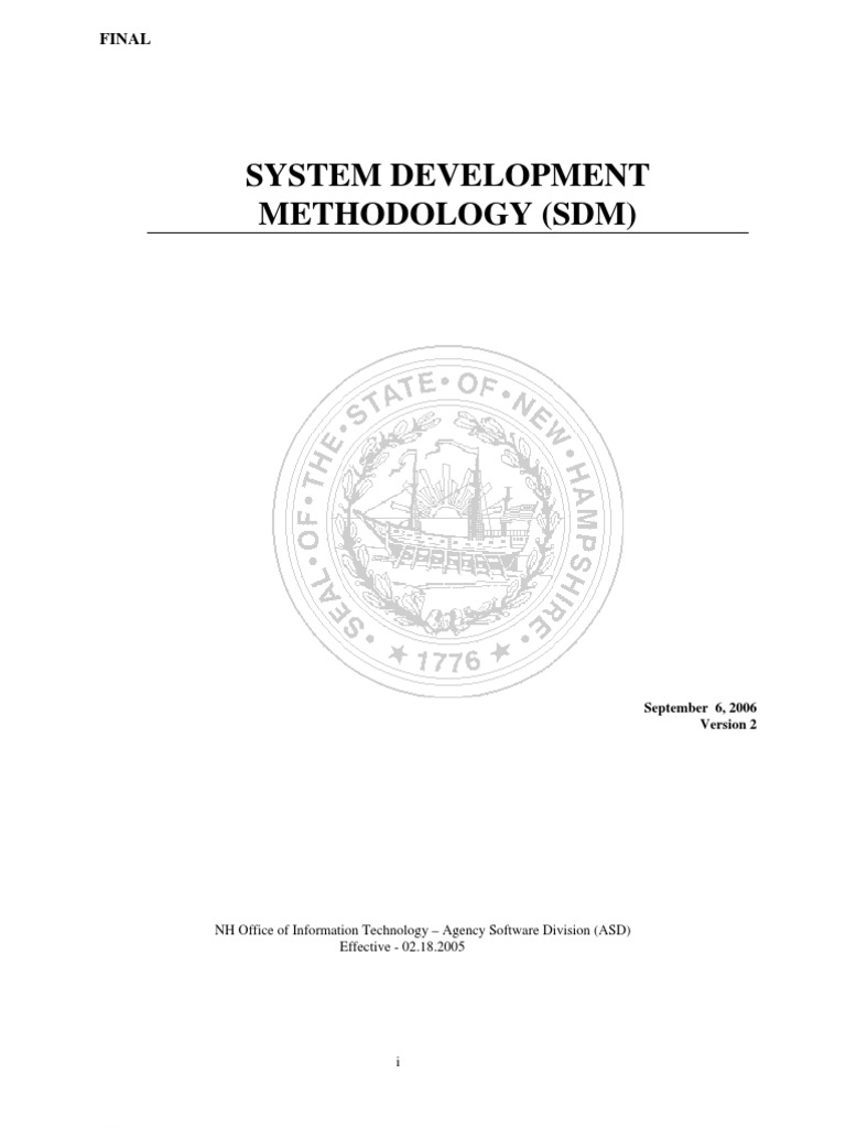 System Development Methodology (SDM) : Final | PDF | Software ...