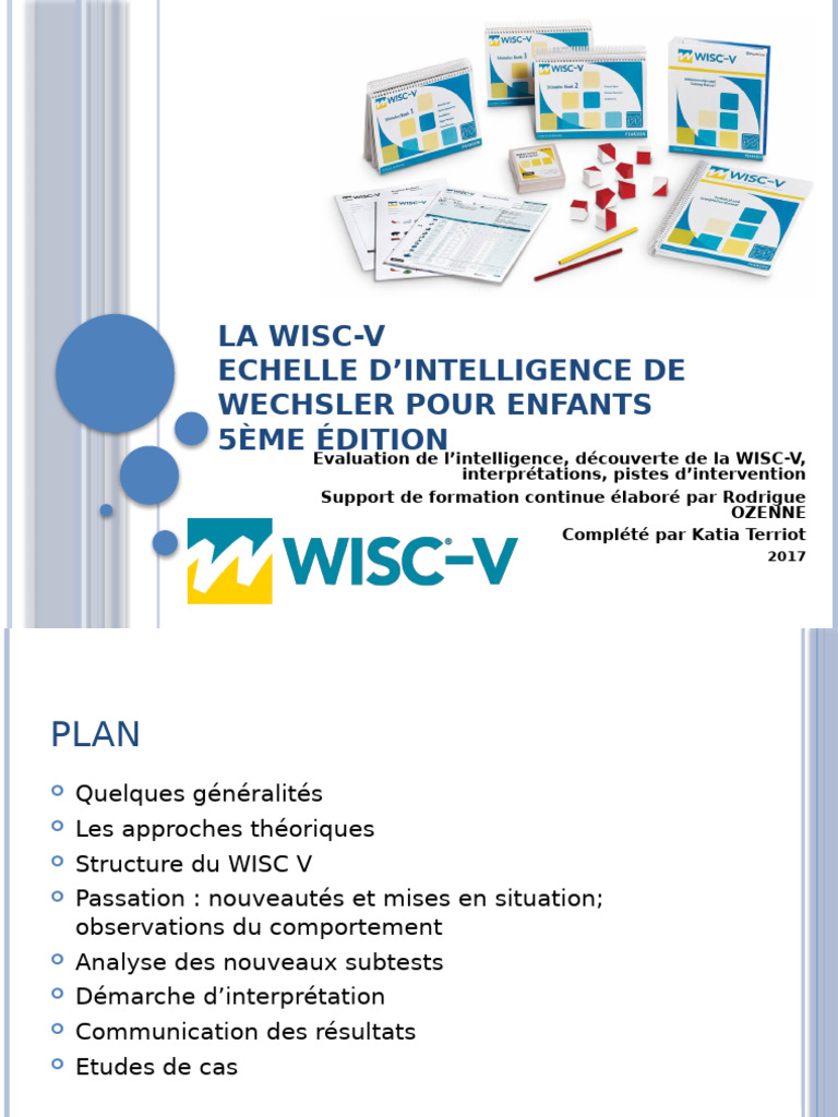 WISC-V : Évaluation et Interprétation | PDF | Psychologie | Intelligence