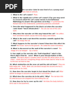 The Black Cat Comprehension and Discussion Questions | PDF