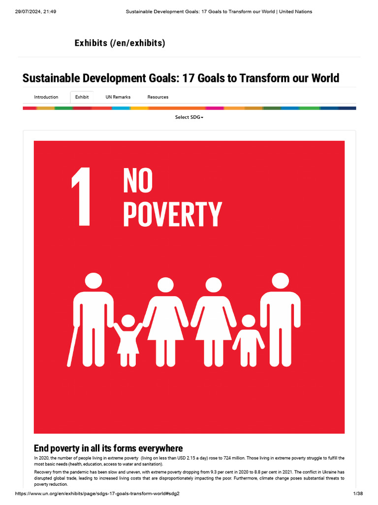 Sustainable Development Goals - 17 Goals To Transform Our World ...