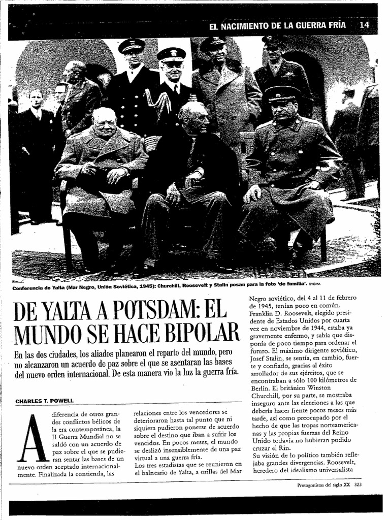 De Yalta A Potsdam - Documento Historia | PDF