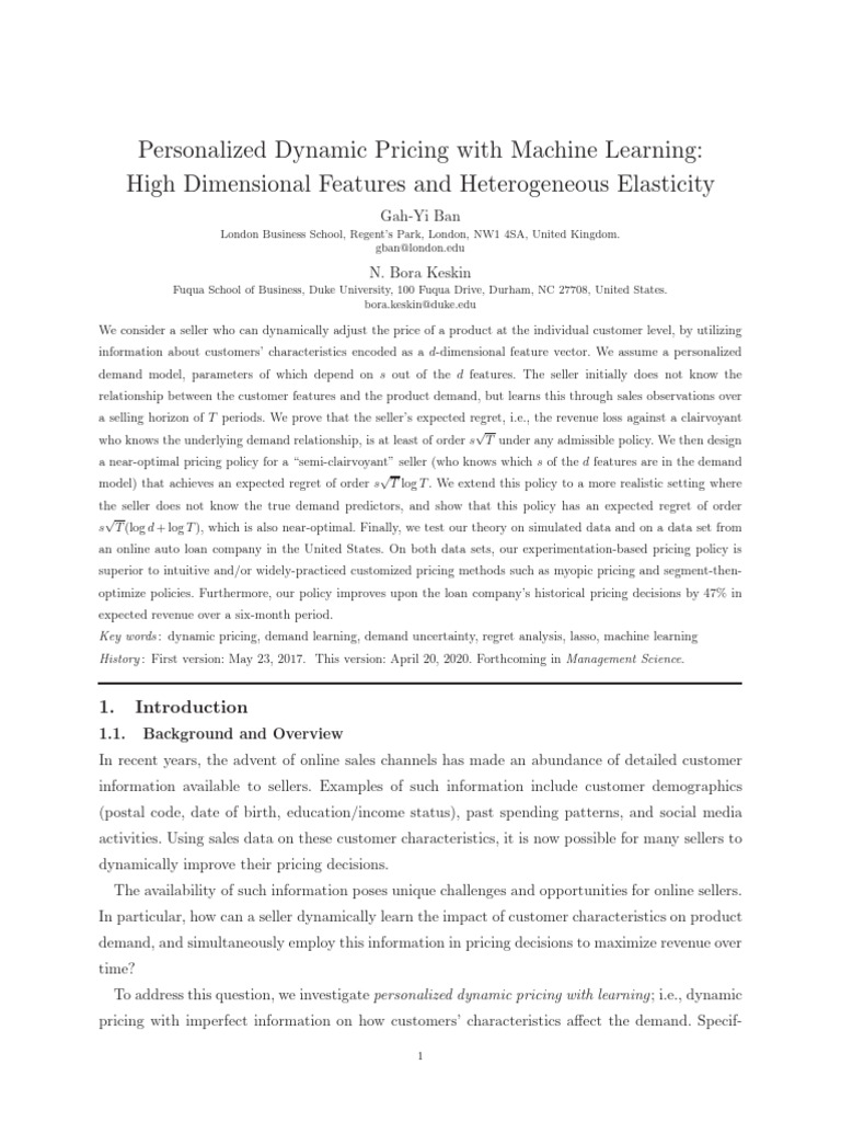 Machine Learning Framework Pdf Least Squares Pricing