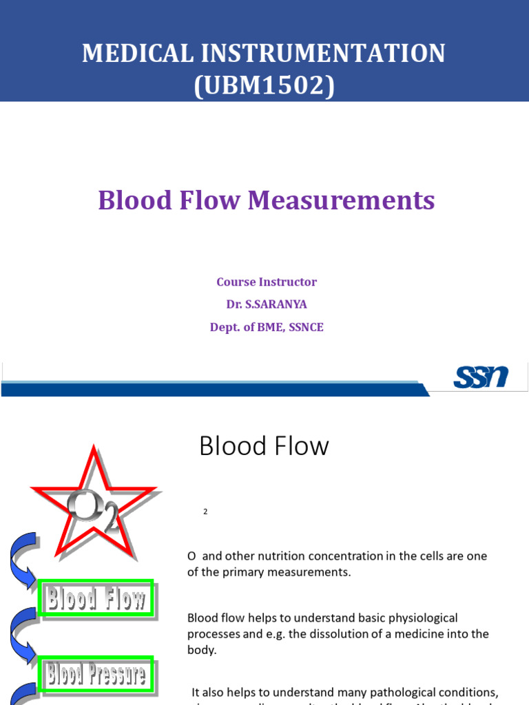 Blood Flow Measurements Lecture | PDF | Doppler Effect | Flow Measurement