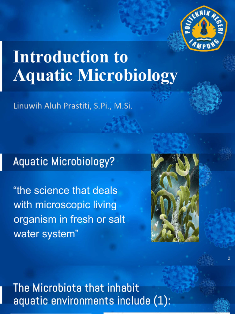 Aquatic Microbiology - Compressed | PDF | Bacteria | Virus