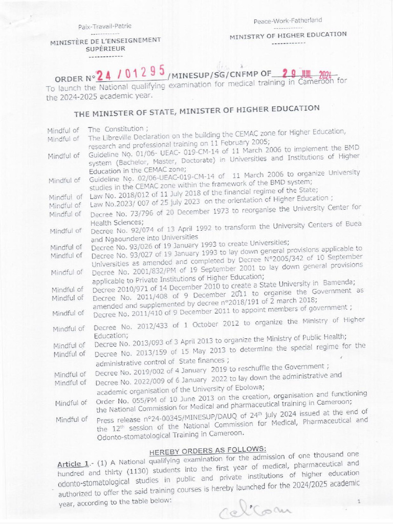 National Qualifying Examination For Medical Training 2024 - en | PDF