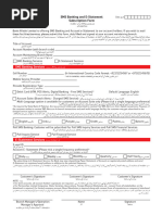 SMS Alert Form | PDF | Banks | Debit Card