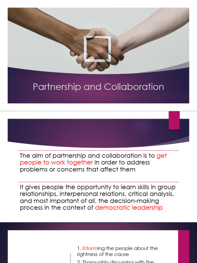 Partnership and Collaboration | PDF | Decision Making | Leadership