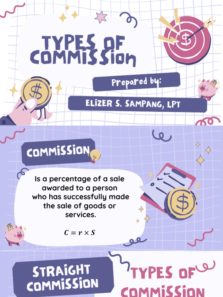 FL3 Types of Commissions | PDF | Sales | Salary