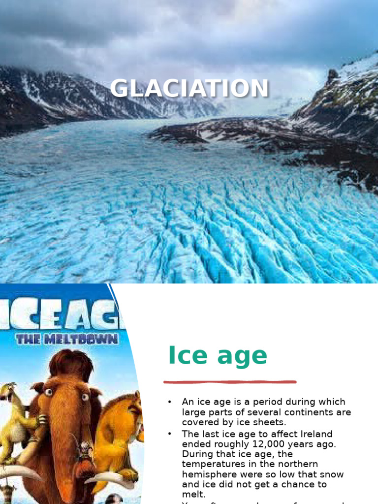 Glaciation Summary (Powerpoint Format) | PDF | Glacier | Valley
