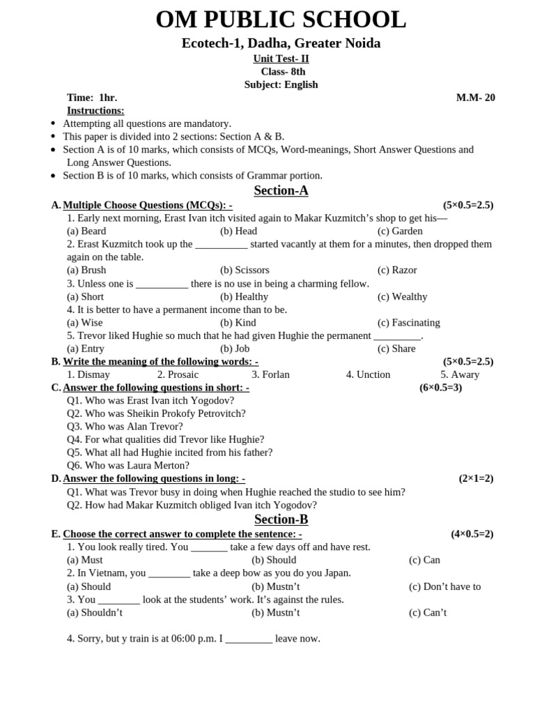 ENGLISH 8th. (UT-2) | PDF | Linguistics | Languages