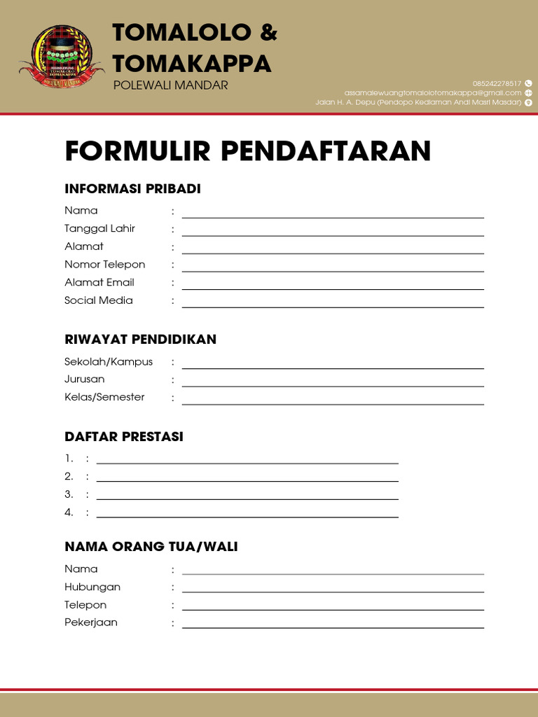 Formulir | PDF