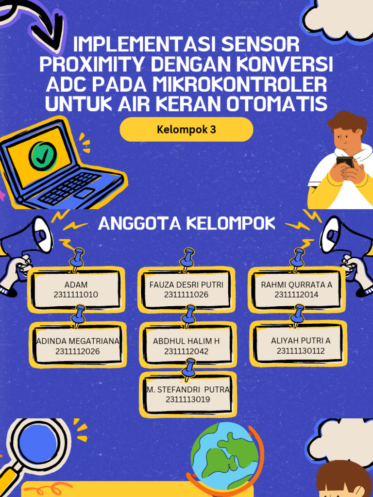 Blue and Yellow Illustrative Digital Education Presentation | PDF