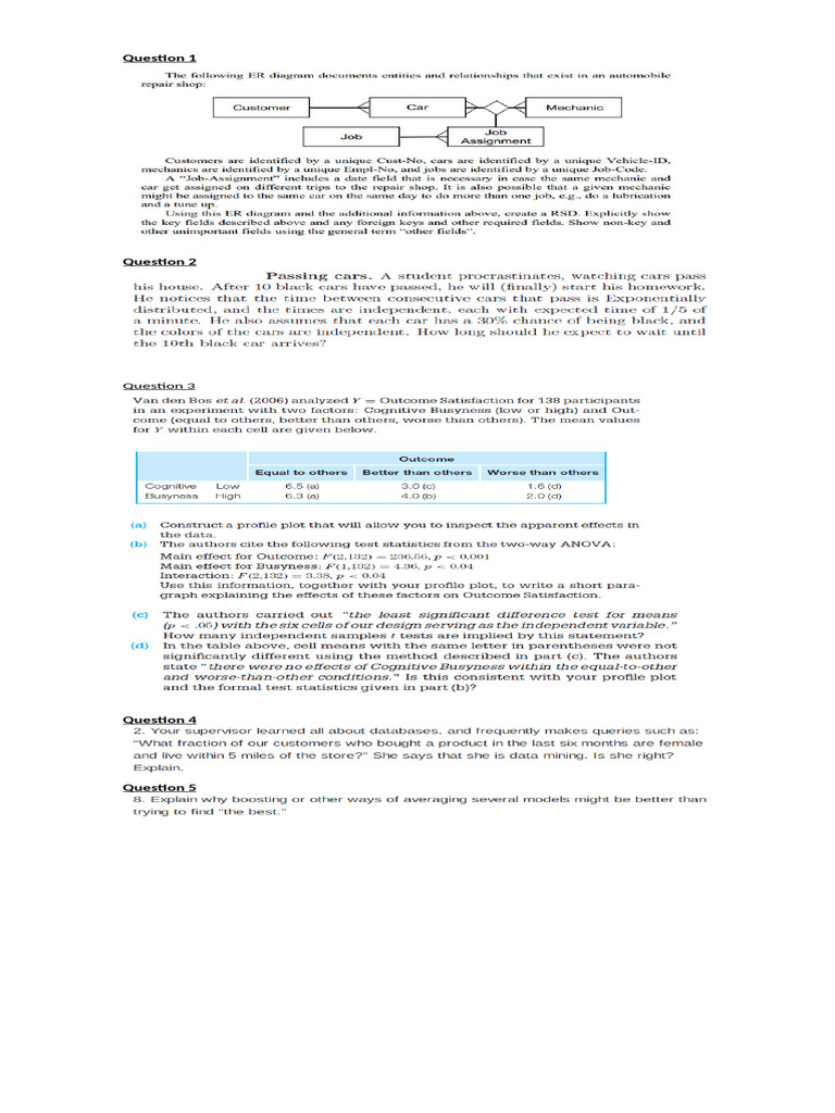 Statistics - Set 2 | PDF