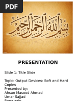Hard Copy Soft Copy Output Devices | PDF