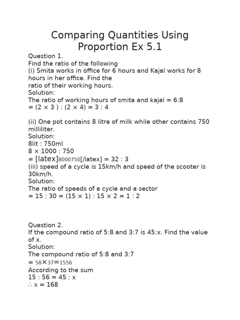 Comparing Quantities Using Proportion | PDF | Interest | Value Added Tax