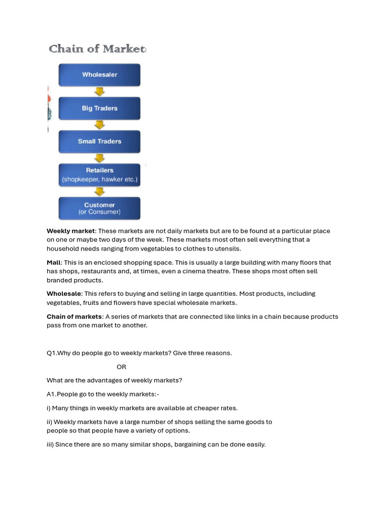 Handout - Market Around Us | PDF | Market (Economics) | Retail