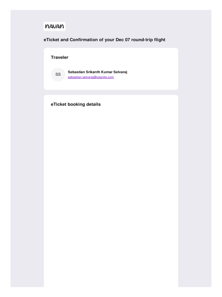 Confirmation | PDF | Transport
