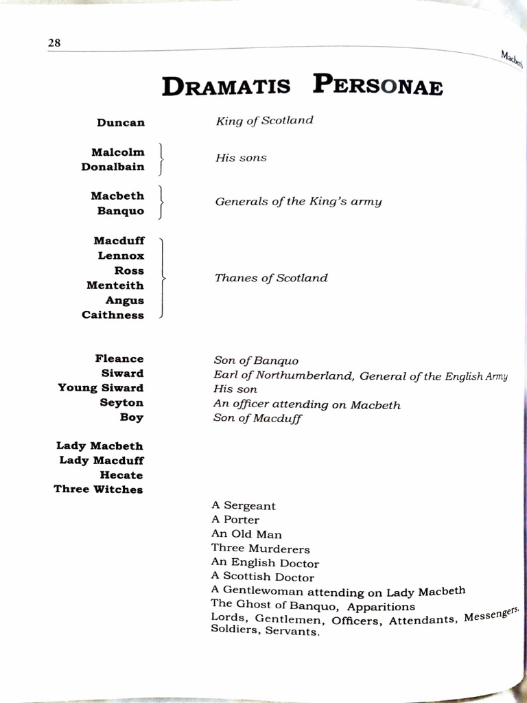 Macbeth Act 1 SC 1, 2 | PDF | Macbeth | Shakespearean Characters