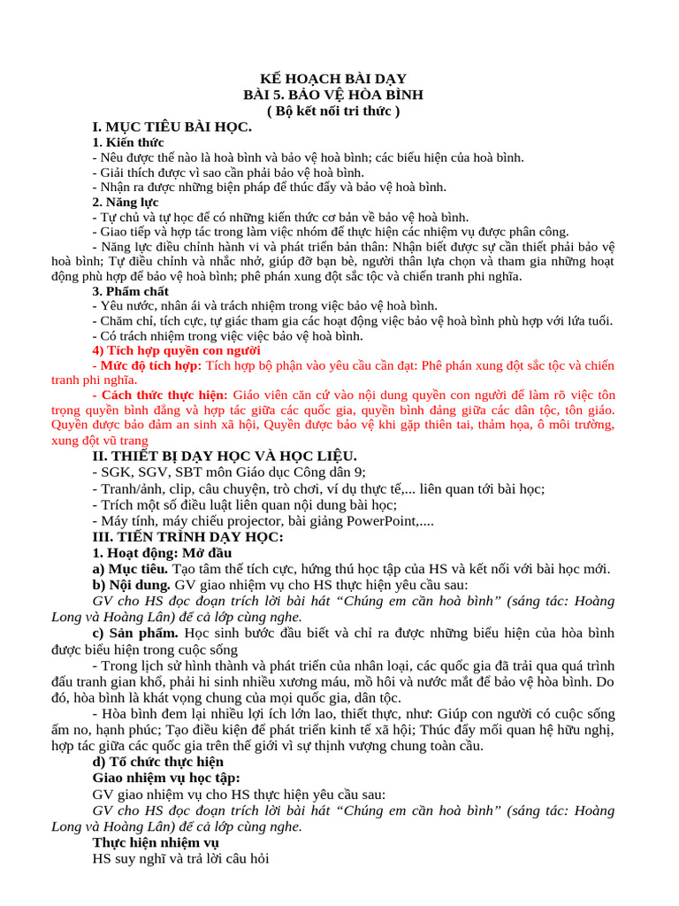 1_KNTT_GDCD 9_BÀI 5_Soạn gộp | PDF