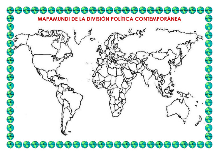 Mapa Mundi Político Actual | PDF
