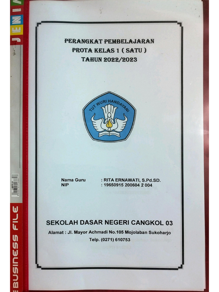 PROTA KELAS 1 | PDF
