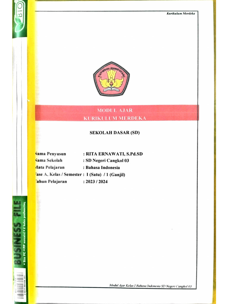 Modul Ajar Kelas 1 | PDF