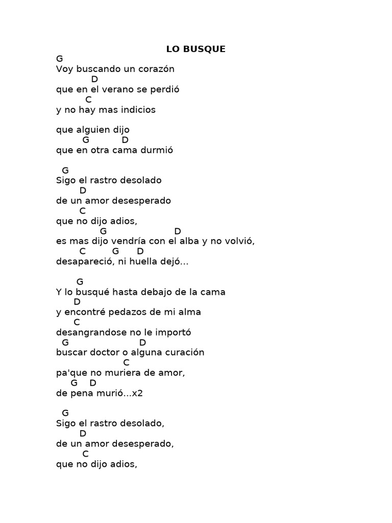 Lo Busque | PDF