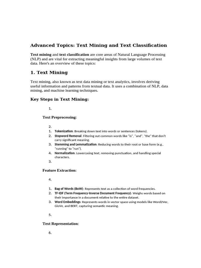 Mining Text Data and Classificatin | PDF | Statistical Classification | Cognition