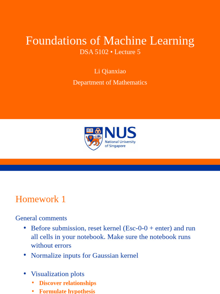 DSA5102_lecture5 | PDF | Convolution | Artificial Neural Network