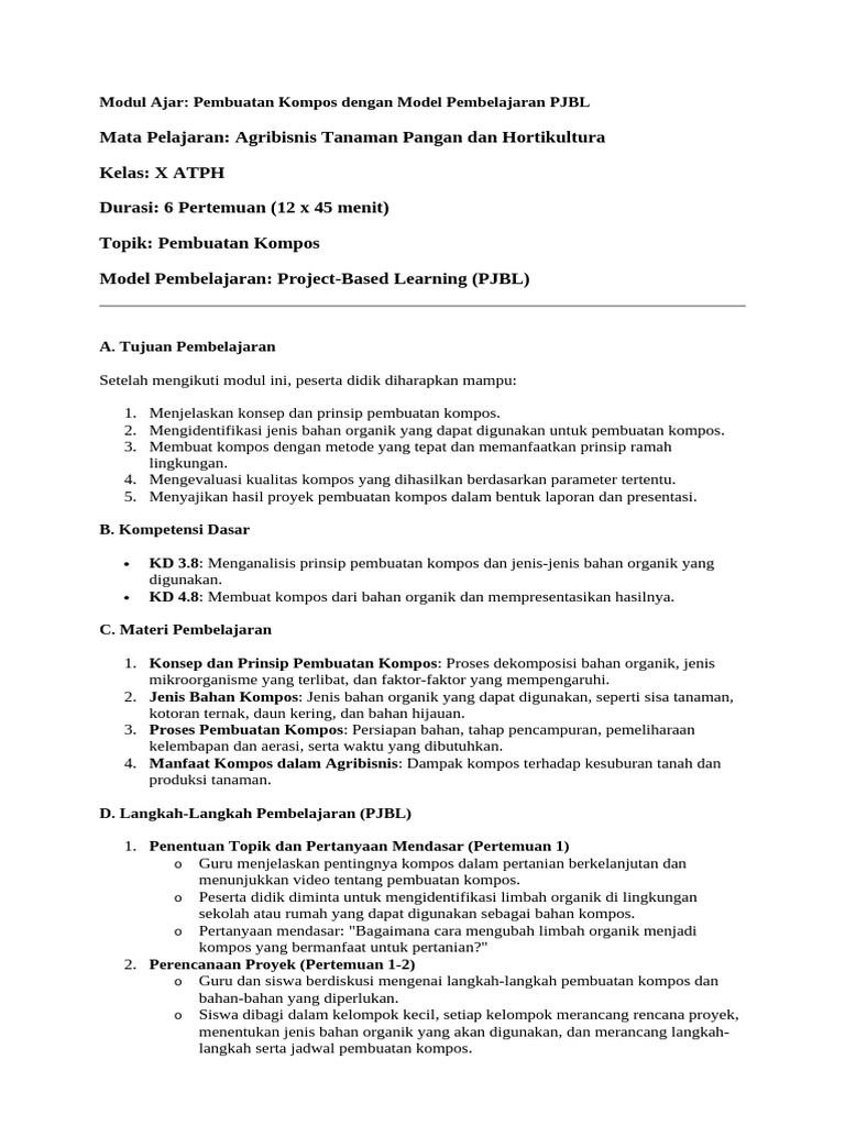 Modul Ajar. Diklat 1 | PDF