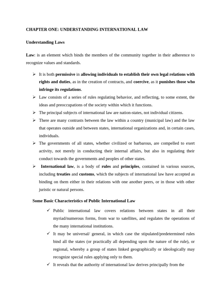 International Law | PDF | International Law | Treaty