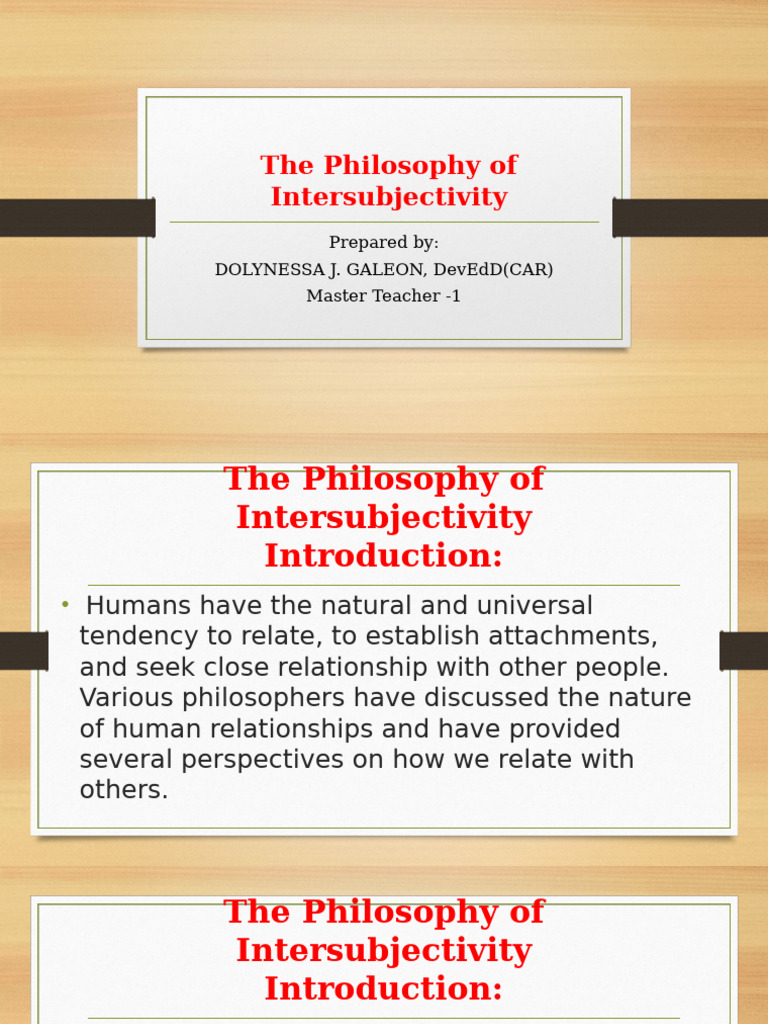 Understanding Intersubjectivity Philosophy | PDF | Justice | Crime ...