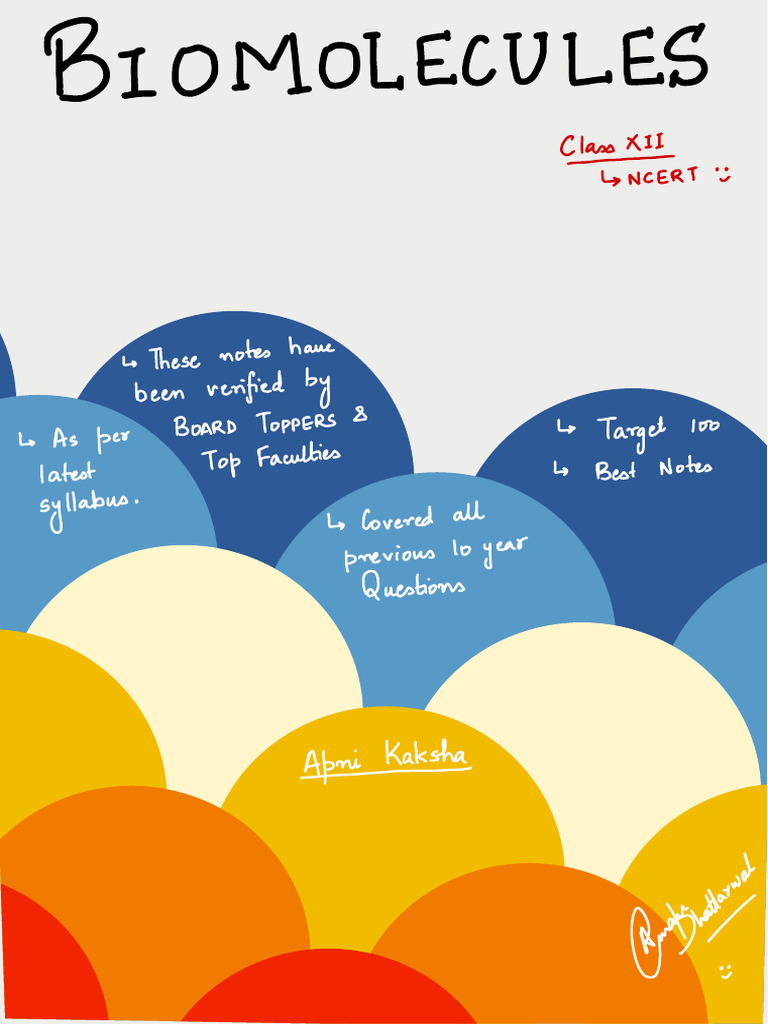 Biomolecules Notes | PDF