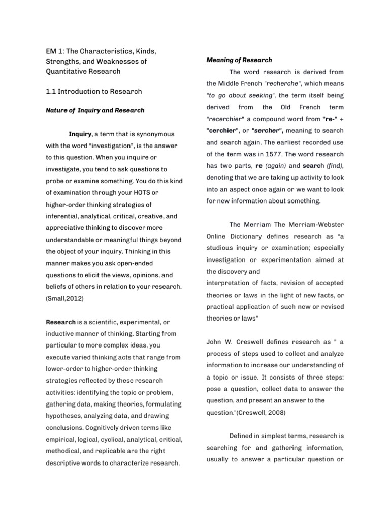 Research in Daily Life 2 | PDF | Quantitative Research | Survey Methodology