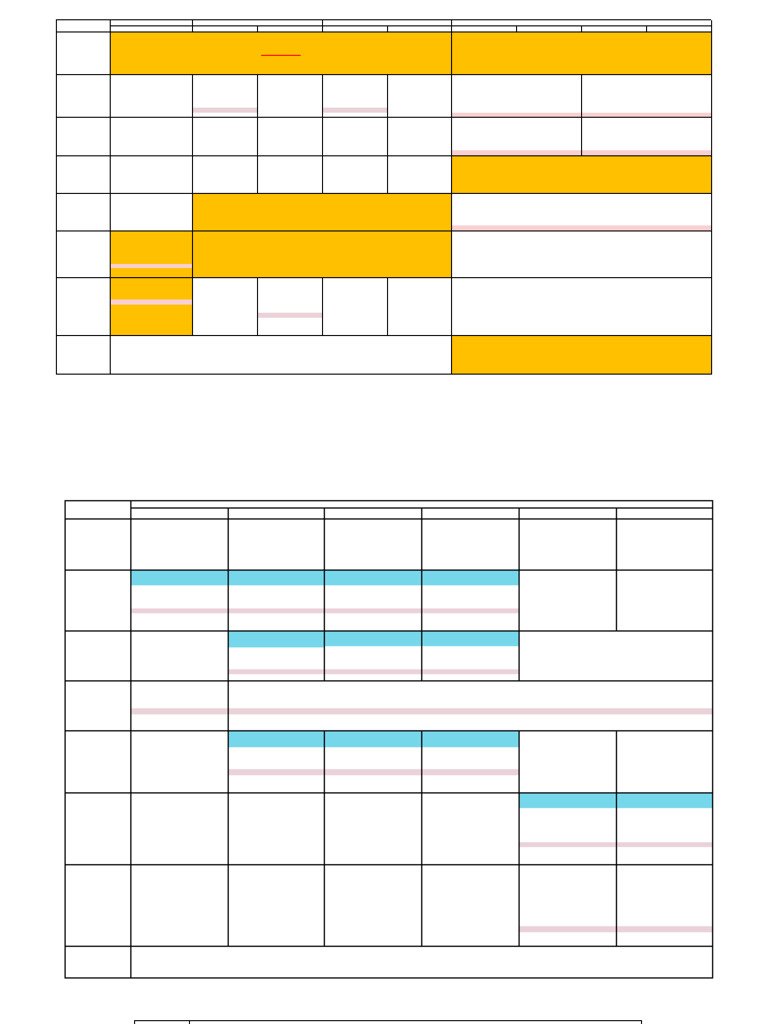TIMETABLE - 18th November To 24th November 2024 UPDATED | PDF