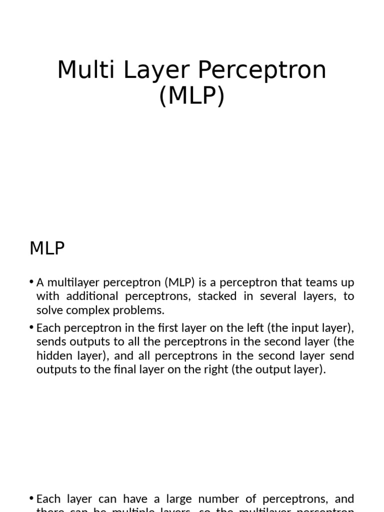 Understanding Multi-Layer Perceptrons | PDF | Artificial Neural Network | Machine Learning