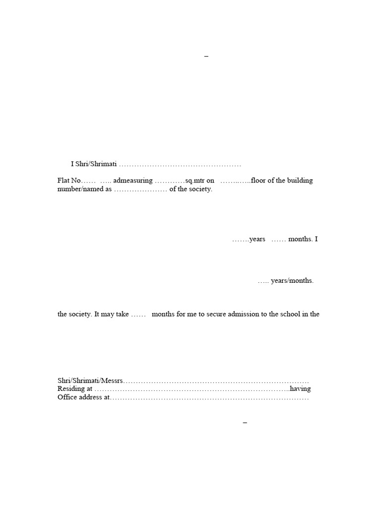 Sub-Lease Application Form for Flats | PDF | Justice | Crime & Violence