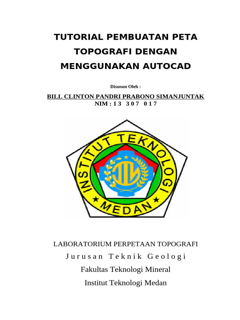 Peta Topografi AutoCAD Tutorial | PDF