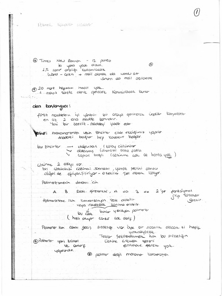 KIM3502 Polimerik Kompozit Malzemeler | PDF
