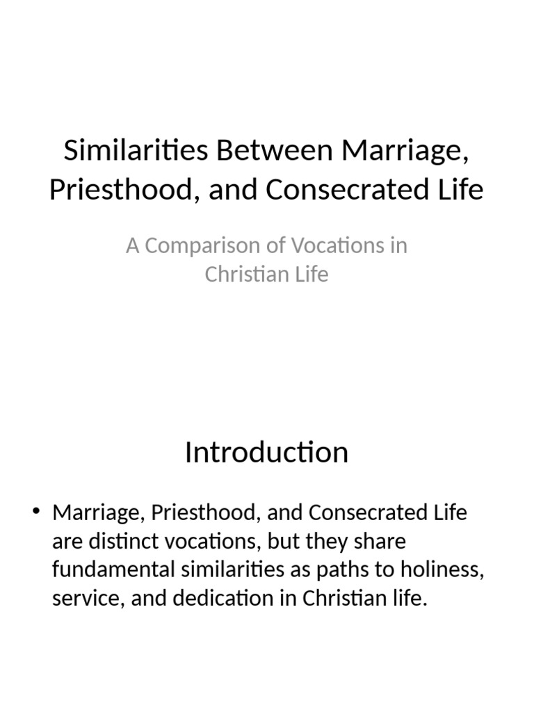 Similarities Between Vocations | PDF
