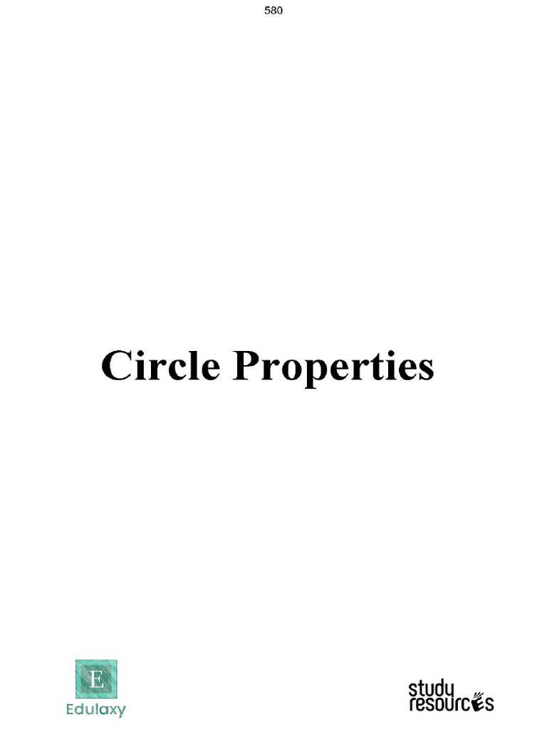 Circle Properties P4 | PDF