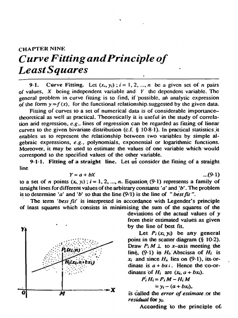 Chapter 9 | PDF | Least Squares | Equations