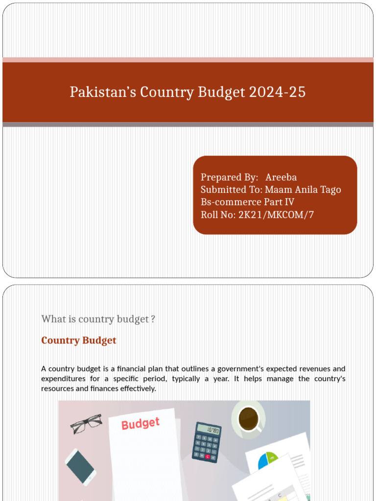 Pakistan Capital Budget 2024 25 | PDF | Taxes | Government Budget Balance